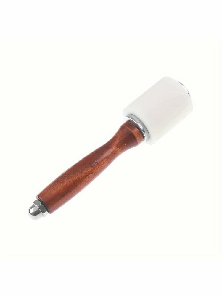 Киянка кожевенника, светло-коричневая, массив сосны и нейлон, 21 см