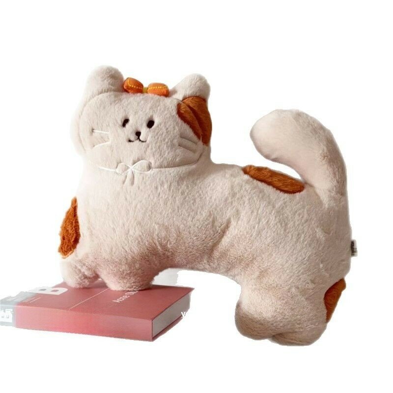 Nordic cat мягкая подушка декоративная с вышивкой и пэчворком для дивана в гостиной