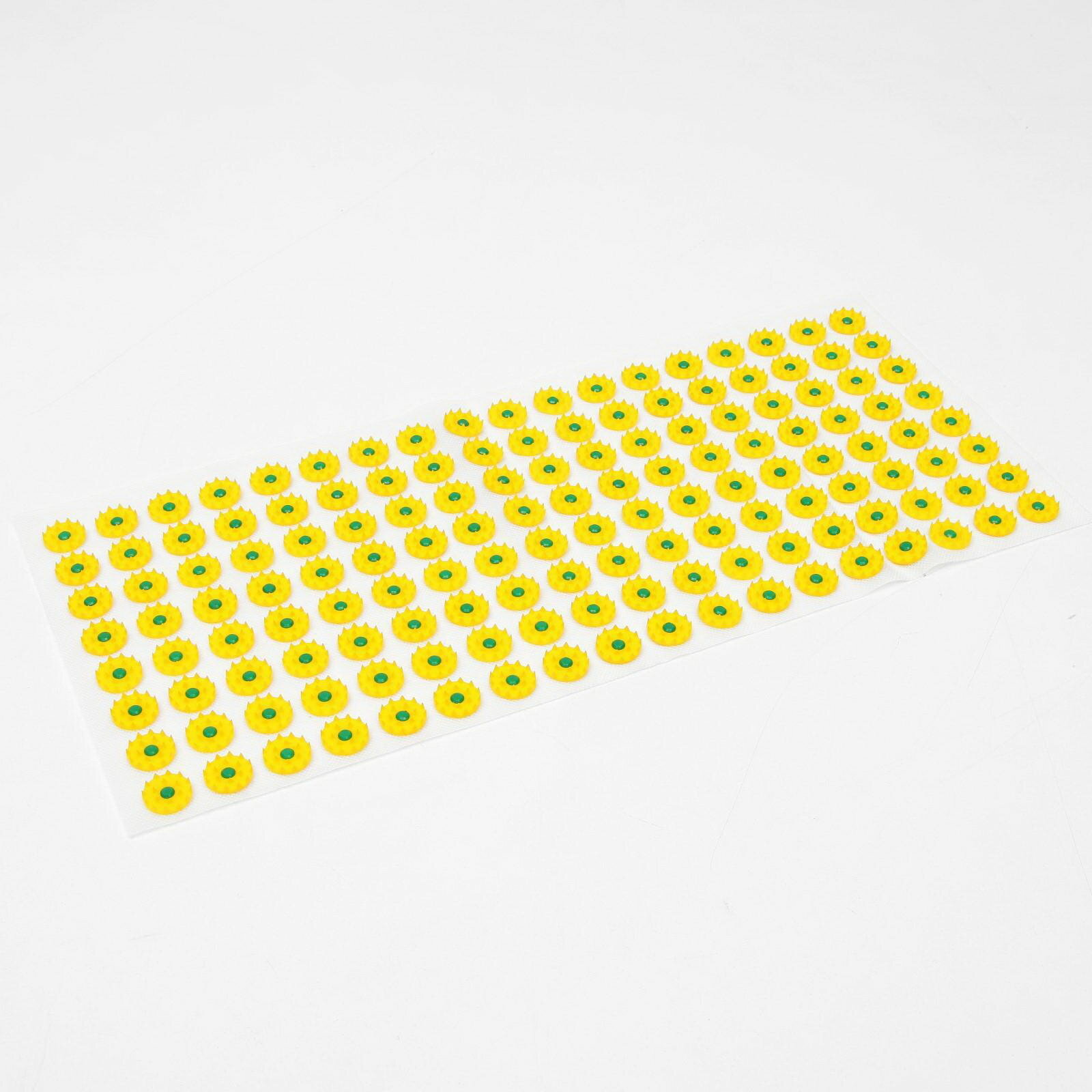 Аппликатор "Кузнецова", 144 колючки, спанбонд, 26x56 см, жёлтый.