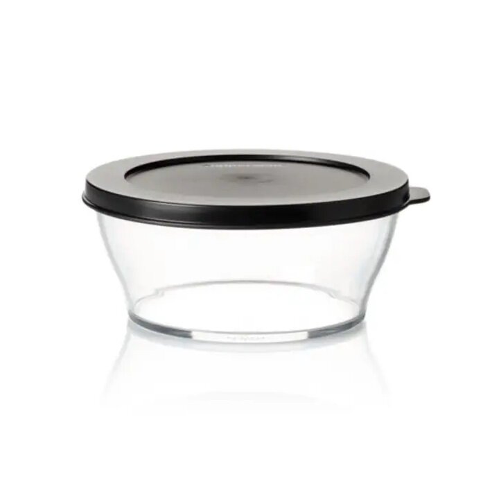 Сервировочная чаша с крышкой, Салатник Tupperware "Кристалл" 810мл