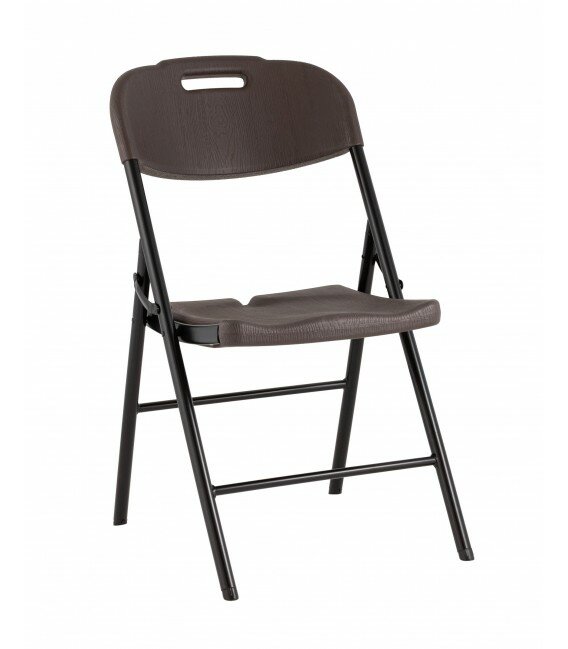 Стул складной банкетный коричневый под дерево