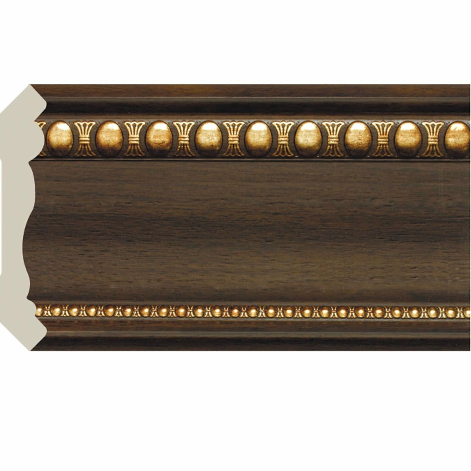 Карниз, Интерьерный багет, набор 2 шт. 110х78х1100мм Венге Cosca A110(1)/DB2