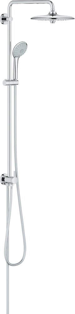 Душевая стойка Grohe Euphoria 27421002 хром, глянцевая, с тропическим душем, без смесителя, латунная, душевая система