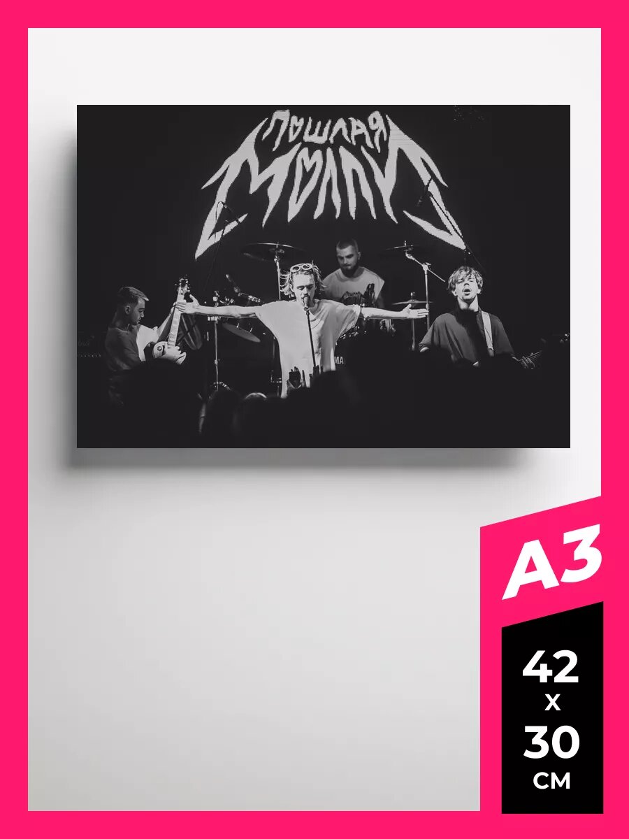 Постер Пошлая Молли плакат на стену А1, А2, А3, 50 на 70 10, матовая фотобумага премиум качества