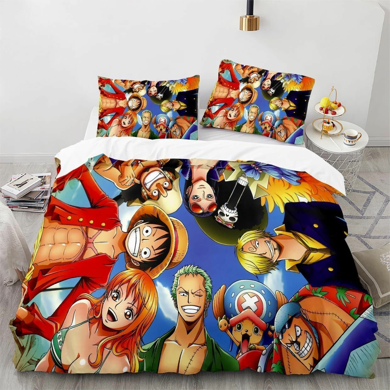 Комплект постельного белья аниме набор, набор аниме мультфильм, 3d печать
