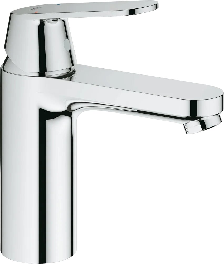 Смеситель для раковины Grohe Eurosmart Cosmopolitan 23327000 хром, глянцевый, кран для ванной в раковину, из латуни, рычажный, с керамическим картриджем, с функцией экономии расхода