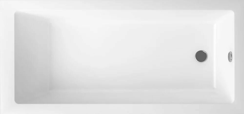 Акриловая ванна Lavinia Boho Element 170x80, с каркасом, пристенная, встраиваемая, белая, глянцевая, прямоугольная
