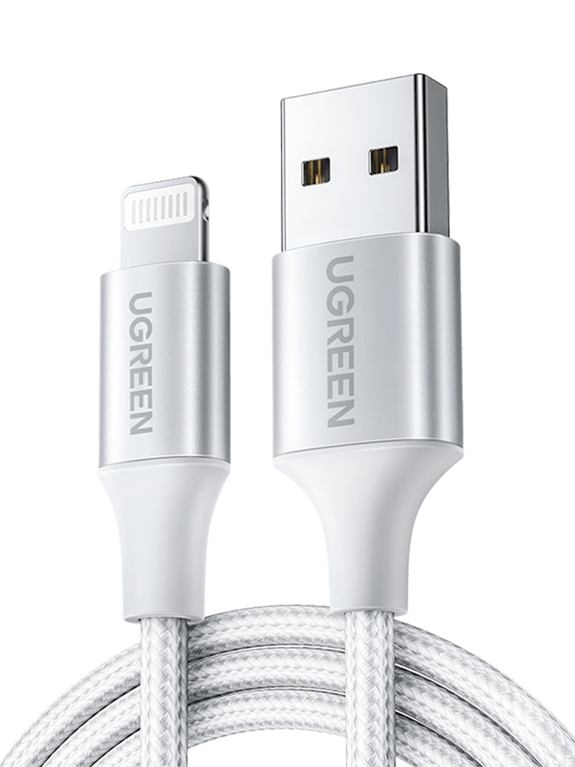 UGREEN. Кабель для зарядки и передачи данных Ugreen USB A 2.0 - Lighting MFI, 1,5 м (60162)