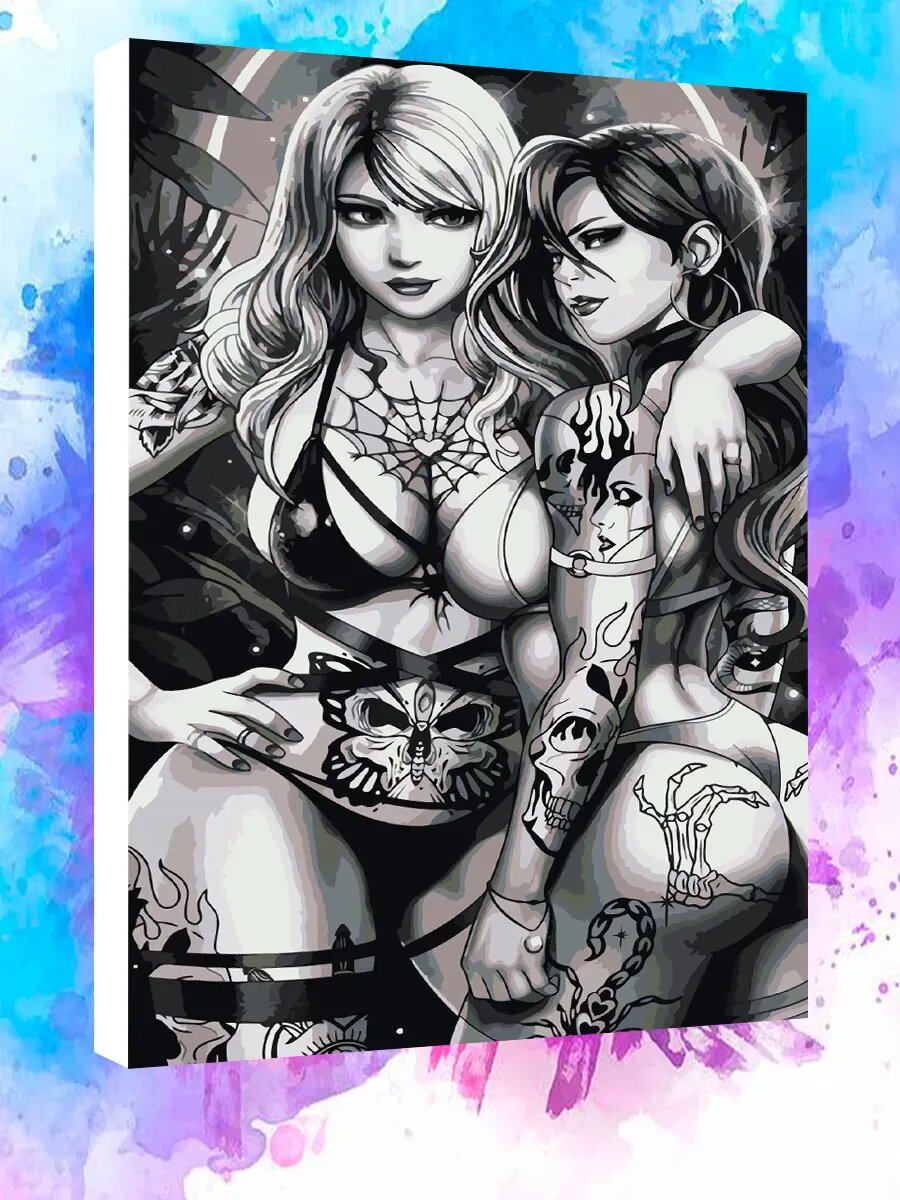 Картина по номерам Девушки Girl Аниме