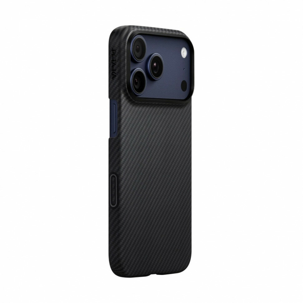 Чехол PITAKA Ultra-Slim Case для iPhone 17 Pro - черный 600D Black/Grey (Twill)