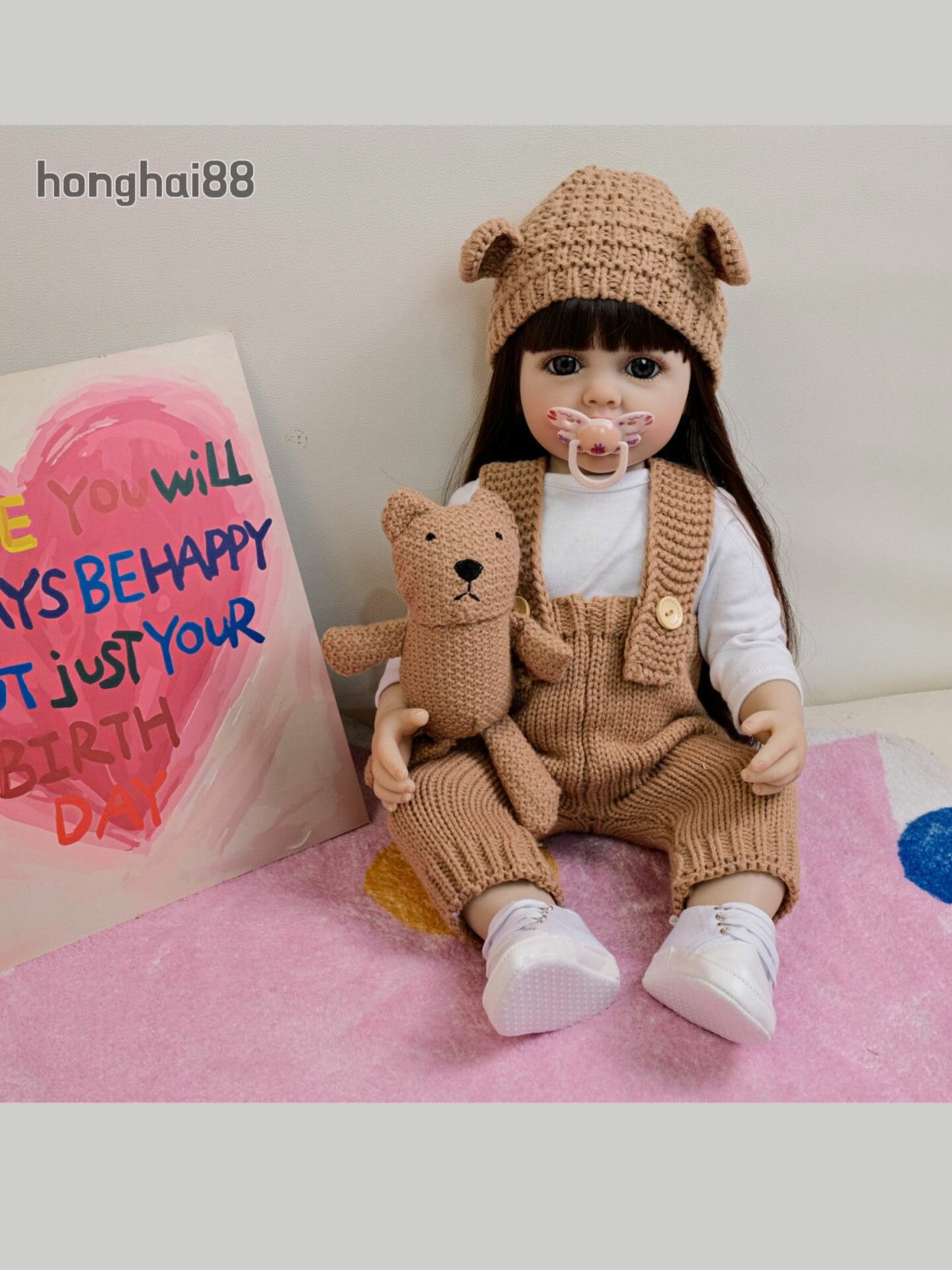 55см Кукла реборн силиконовая NPK Силикон для всего тела /девушка