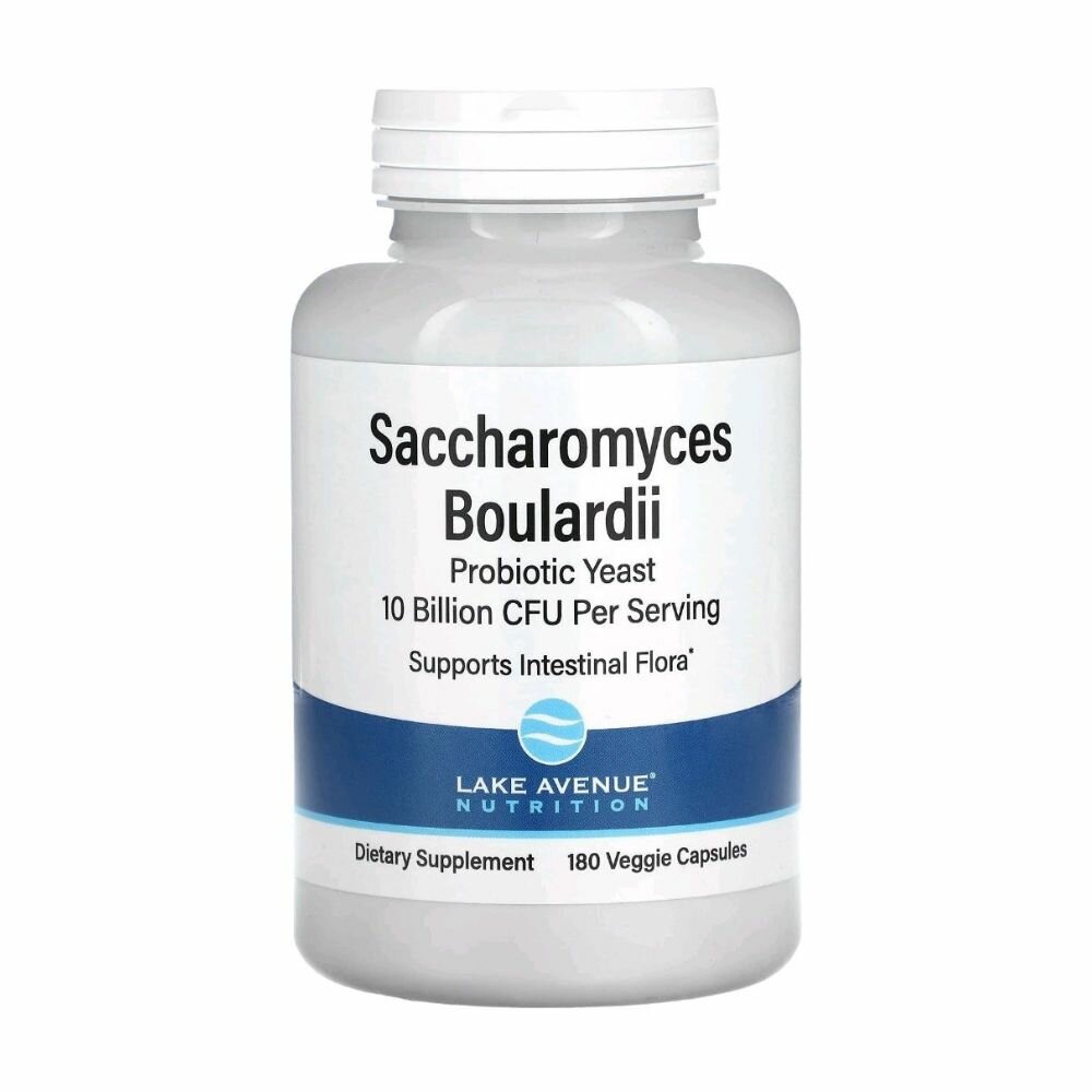 Lake Avenue Nutrition, Сахаромицеты Буларди (Saccharomyces boulardii), 10 млрд КОЕ - 180 веганских капсул