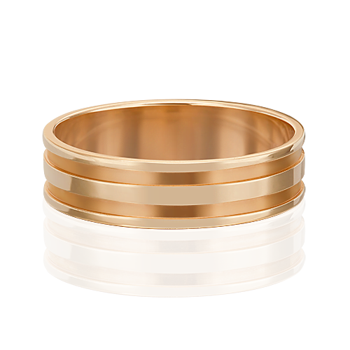 Кольцо, красное золото, 585 проба