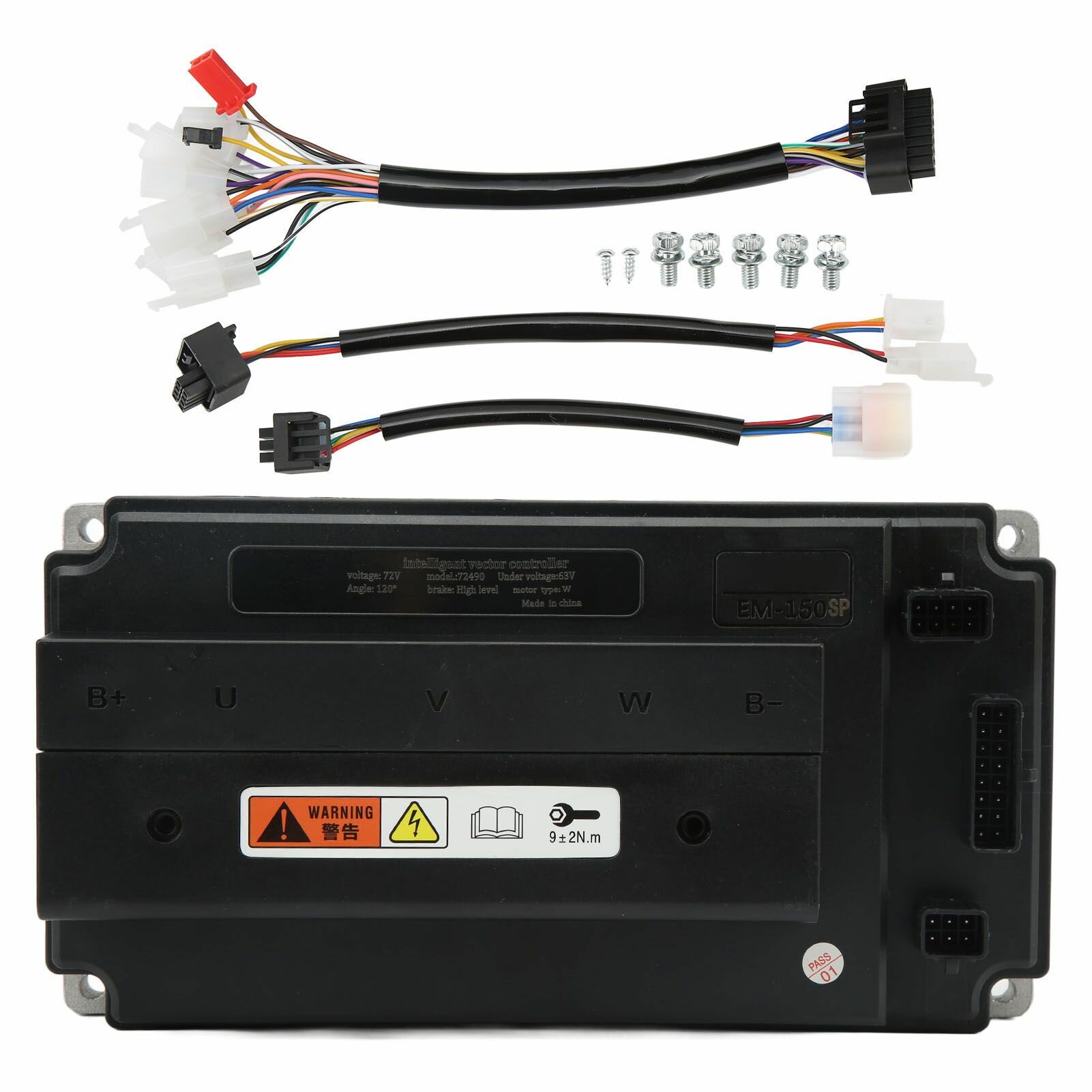 Синусный контроллер ECU 72В 55А 3960Вт для мотора QS Hub Mid Drive