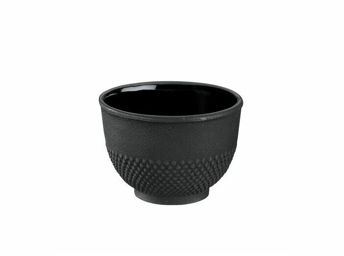 Чугунная чашка IWACHU Arare 100 мл, цвет чёрный, серебряный