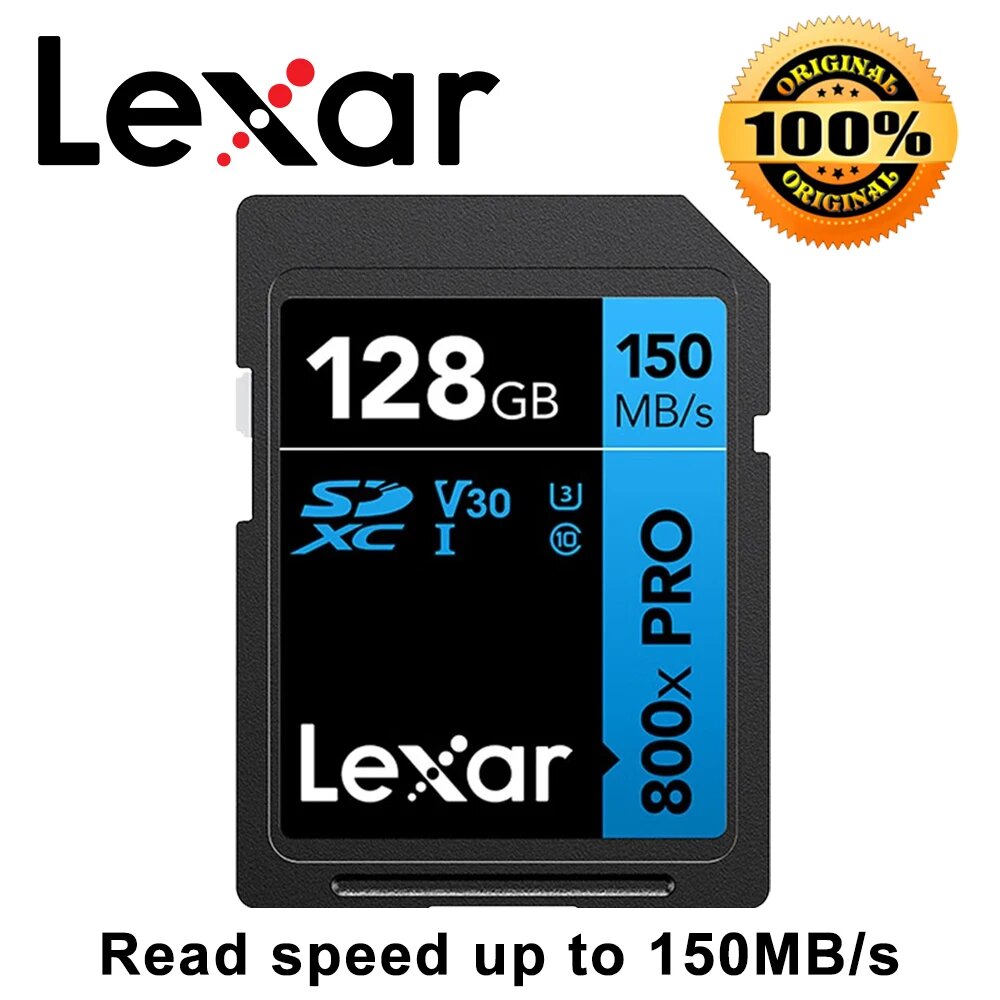 Lexar SD Card 800X Pro карта памяти 32/64/128/256 ГБ 128GB