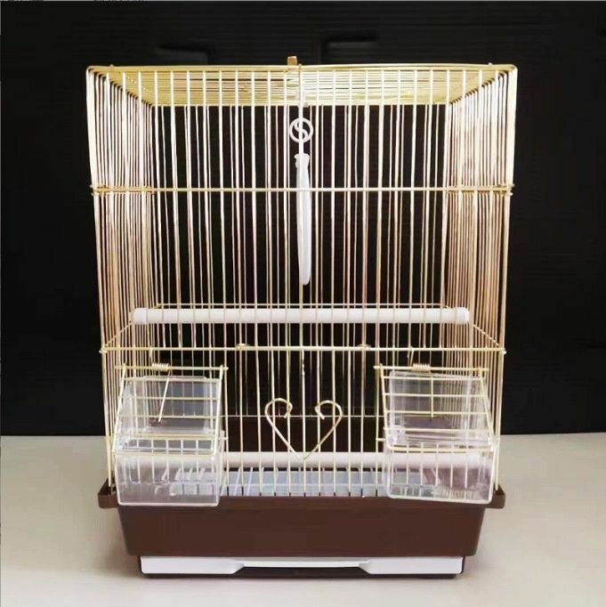 Большая клетка для попугая, для птиц с наполнением 40 х 40 х 59 см