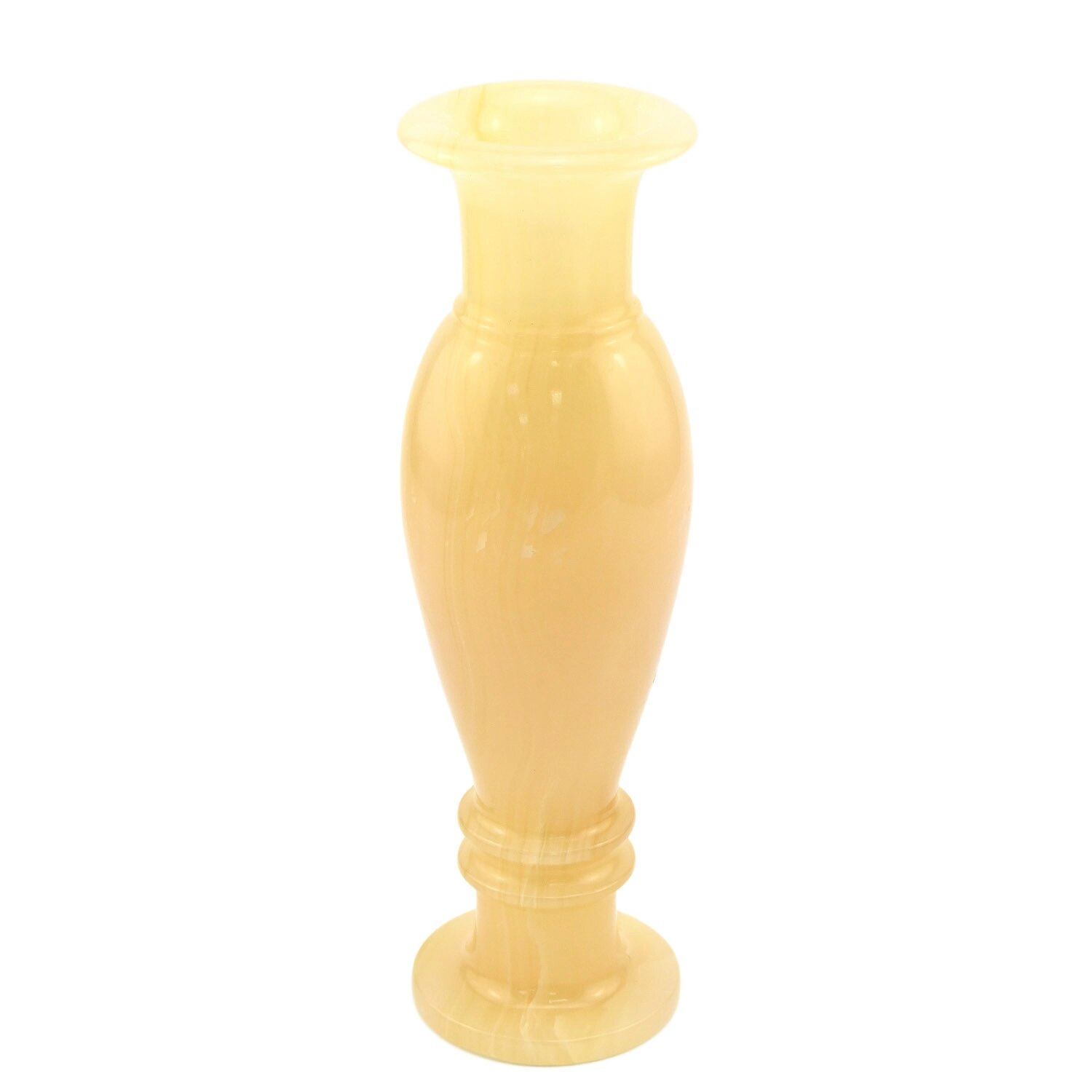 Ваза из камня оникс жёлтый 75*75*250мм .