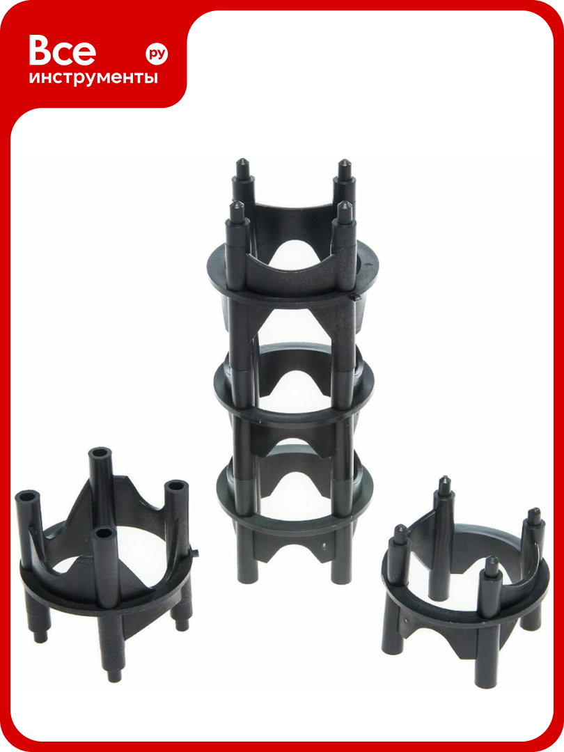 Фиксатор многоуровневый универсальный усиленный для двойного армирования 250 шт, 25/35/45/55 BEFAST ФУ2555250S