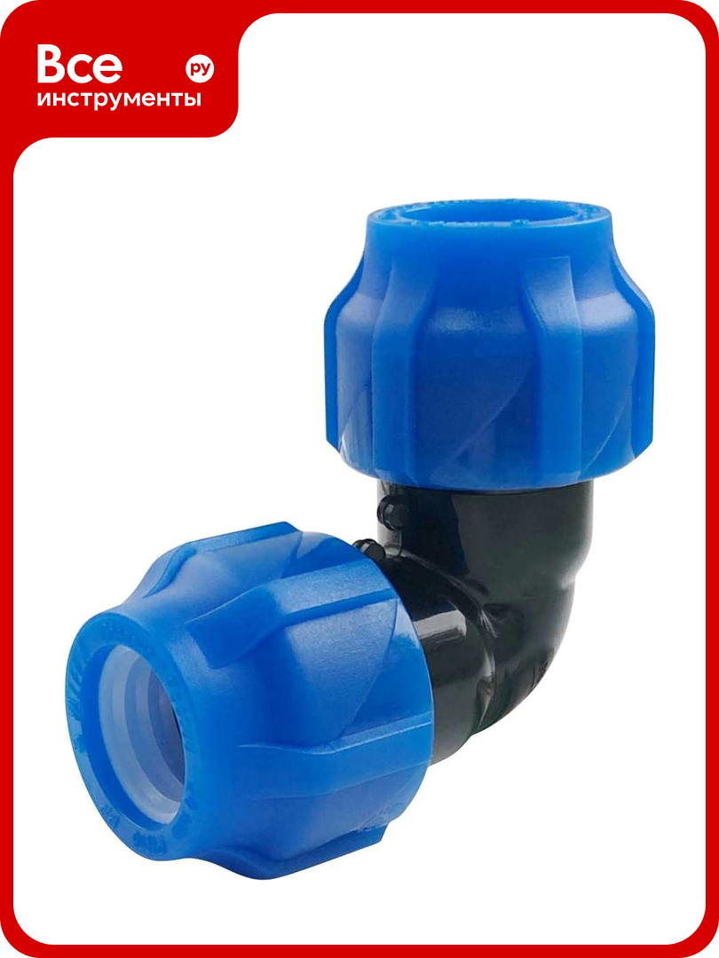 Компрессионный присоединительный отвод VALFEX ПНД, 50-50 121001215050 для транспортирования воды