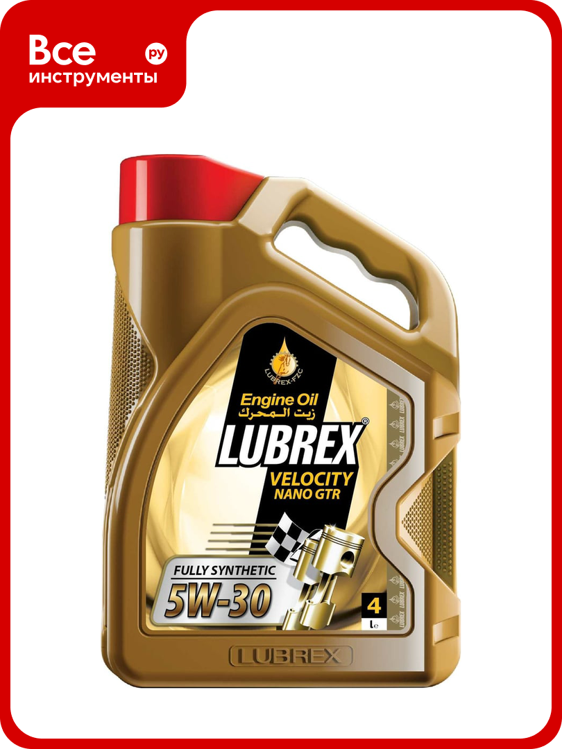 Cинтетическое моторное масло LUBREX VELOCITY NANO GTR 5W-30, 4л 864845