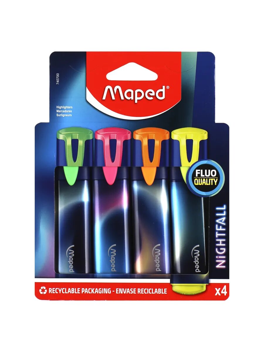 Набор перманентных маркеров 4 шт 1-5 мм