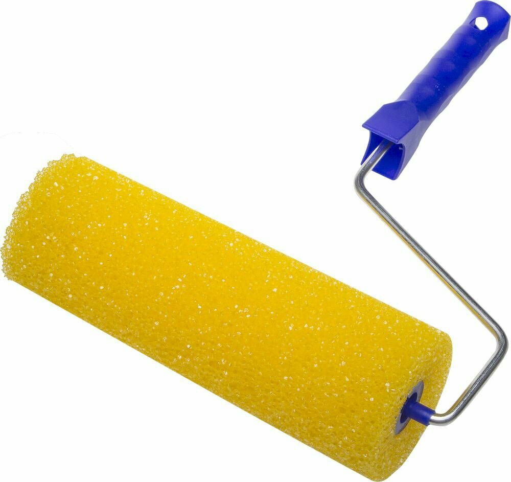 Малярный валик STAYER, 80 х 240 мм, бюгель 6 мм, структурный поролон, водоэмульсионные, акриловые краски и эмаль 0365-24