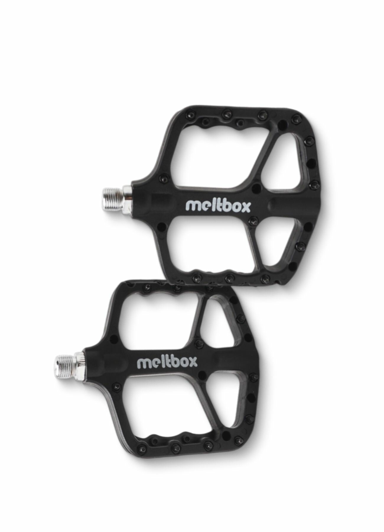 Педали велосипедные усиленные нейлоновые, 3 промподшипника, 24 шипа, 9/16", комплект 2 шт