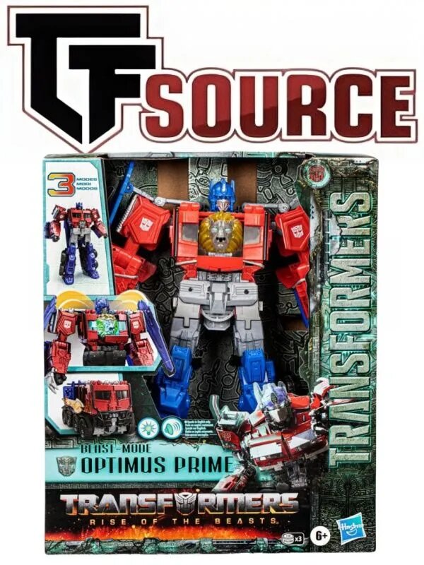 Трансформеры игрушки Hasbro Transformers: Rise of the Beasts Movie, Beast-Mode Optimus Prime 25cm F3939