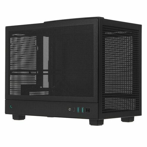 Компьютерный корпус DEEPCOOL CH160 MESH (R-CH160-BKNMI0-G-1) черный - Mini Tower, Mini-ITX, USB 3.2 Gen 2 Type-C