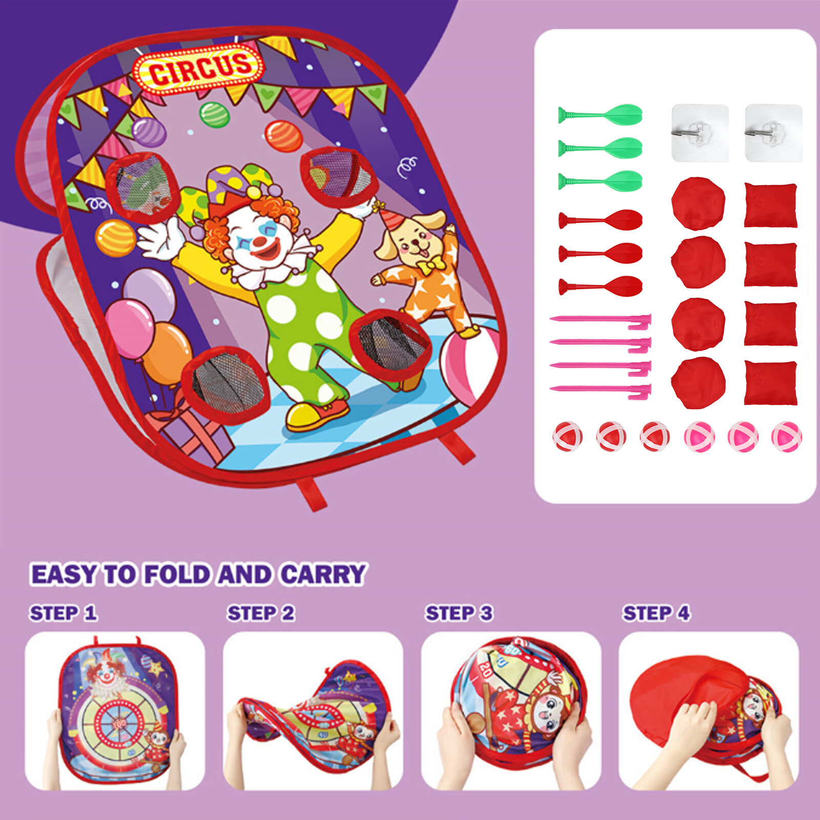 Двусторонняя доска для дартса, безопасная игрушка для игры в дартс для детей, мальчиков и девочек, домашняя и уличная мишень, красный 2381D 7