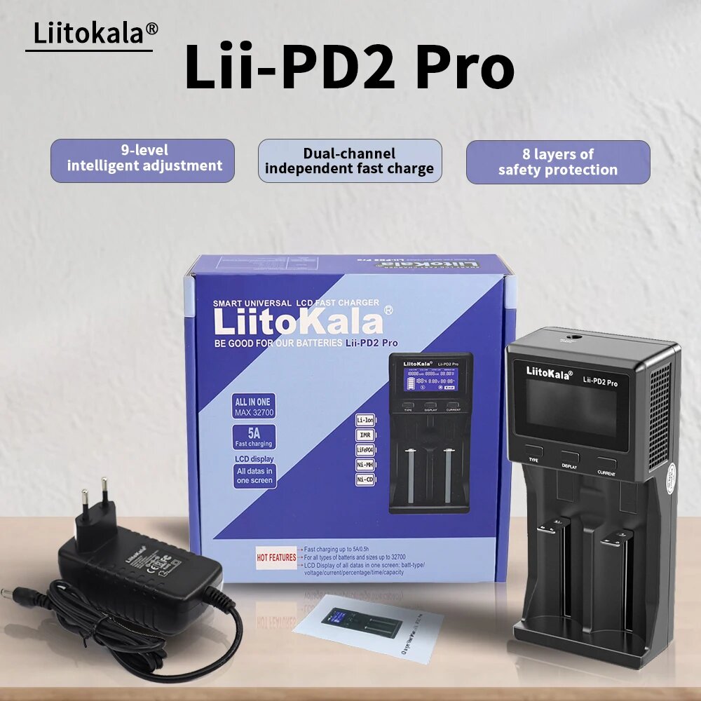 LiitoKala Lii-PD2 Pro, зарядное устройство