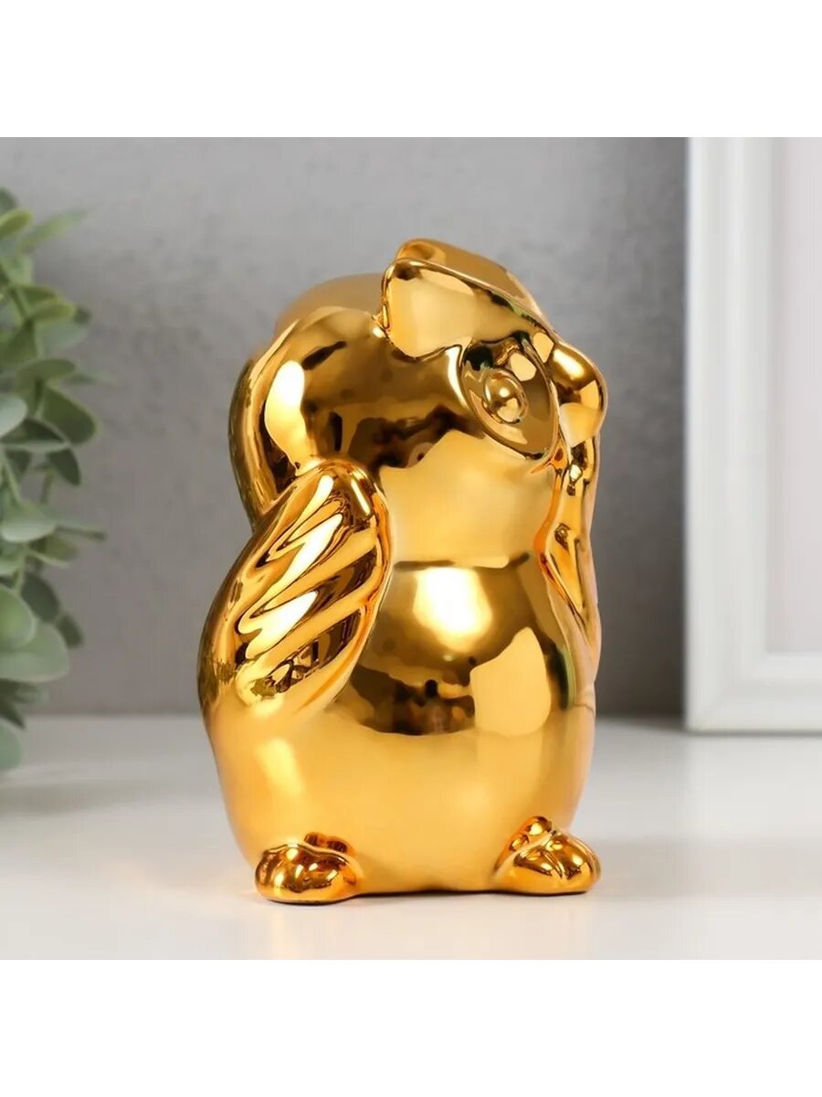 Элегантная керамическая копилка в виде совы