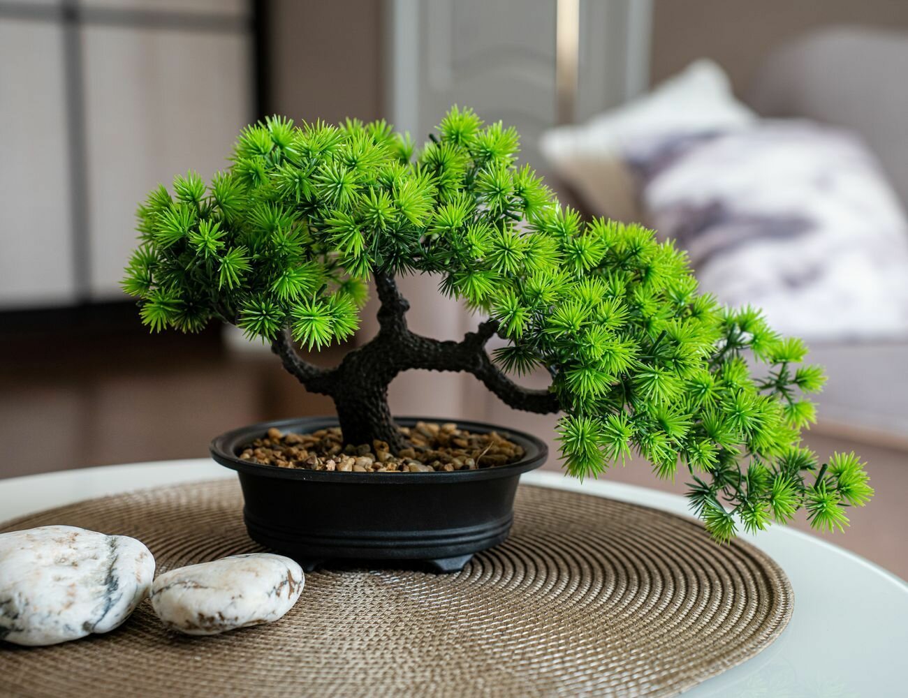 Искусственное растение бонсай сосна светло-зелёная, 33х13х21 см, Edelman 1128796