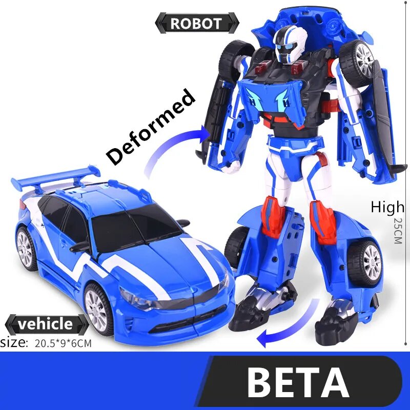 TOBOT 6 в 1 Трансформер Альфа Синий, BETA NO BOX