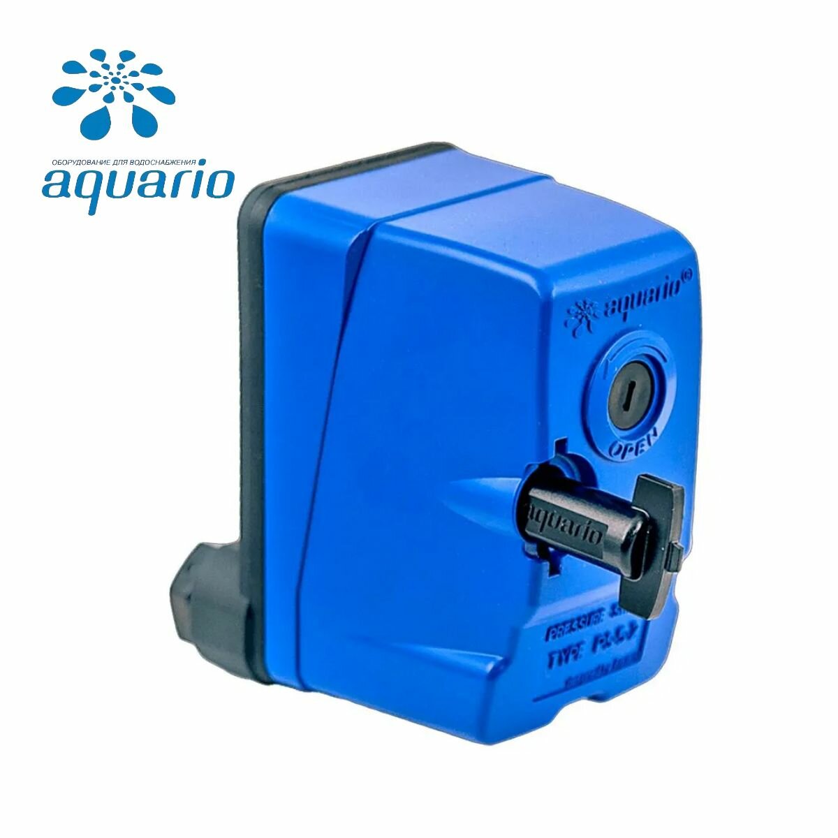 Реле давления Aquario PS-5-2 (вращ. гайка) 1-5 бар, 1/4, 16A (10A) (арт. 6352)
