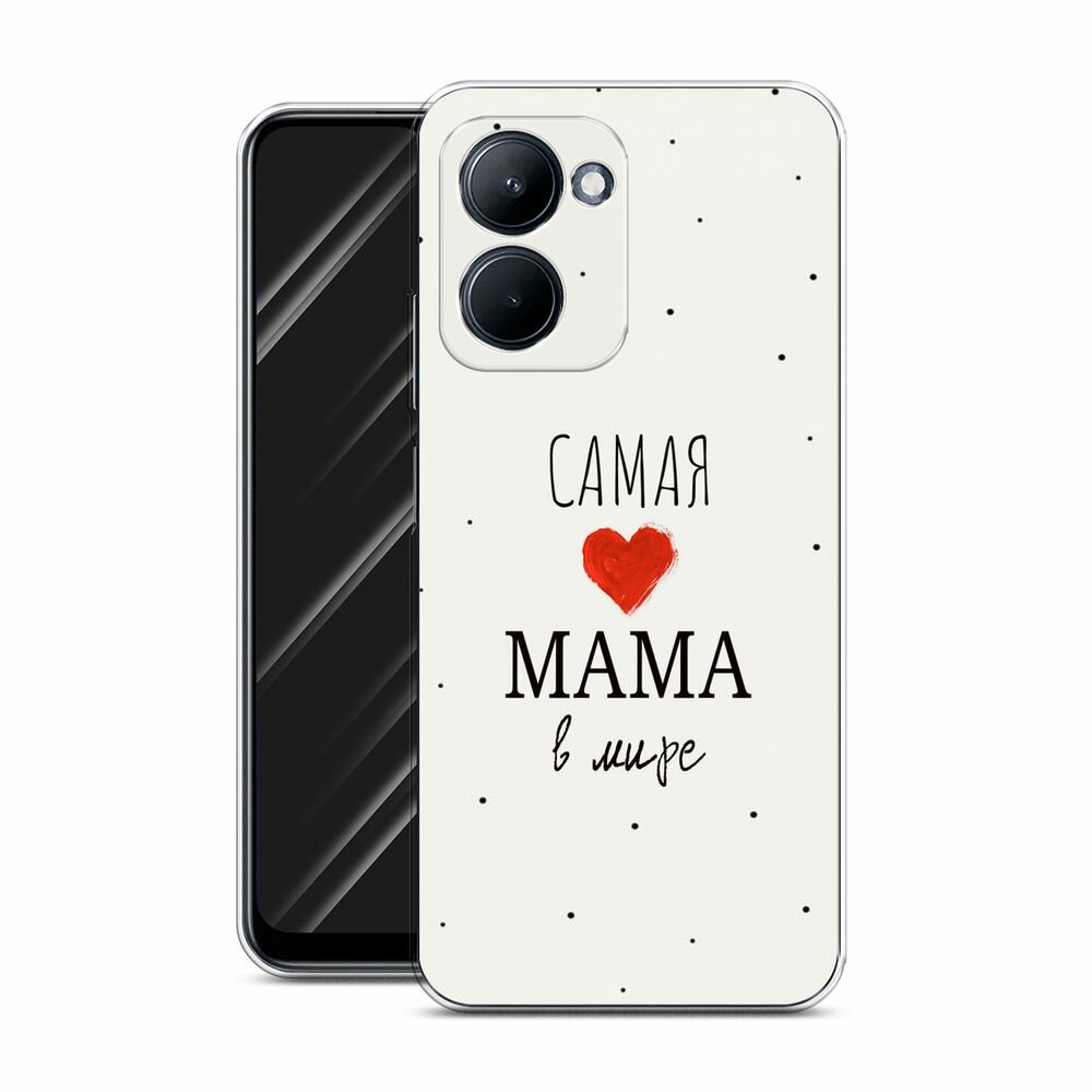 Чехол на Realme C33 / Реалми С33 с принтом "Самая любимая мама" — фото 1