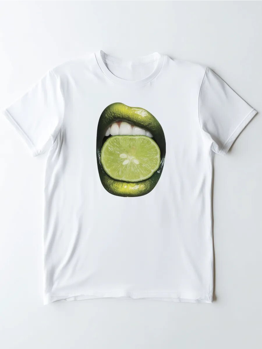 Футболка lips lime