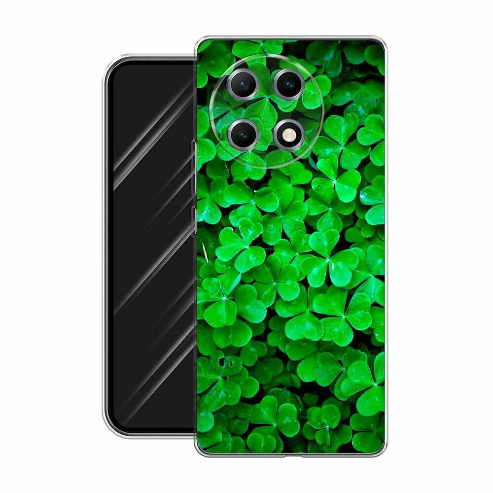 Чехол на Tecno Camon 30S / Текно Камон 30S с принтом "Клевер" — фото 1