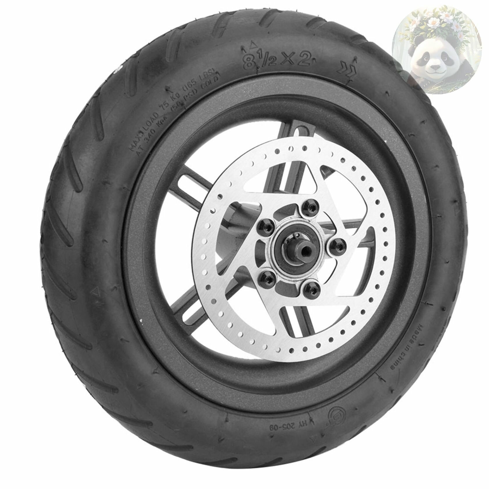 Надувное заднее колесо для самоката Xiaomi (с дисковым тормозом)