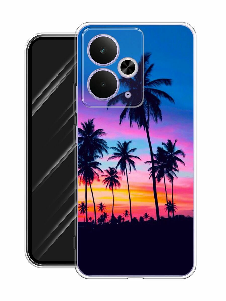 Силиконовый чехол на Realme 14T / Реалми 14Т с принтом "Закат 5" — фото 1