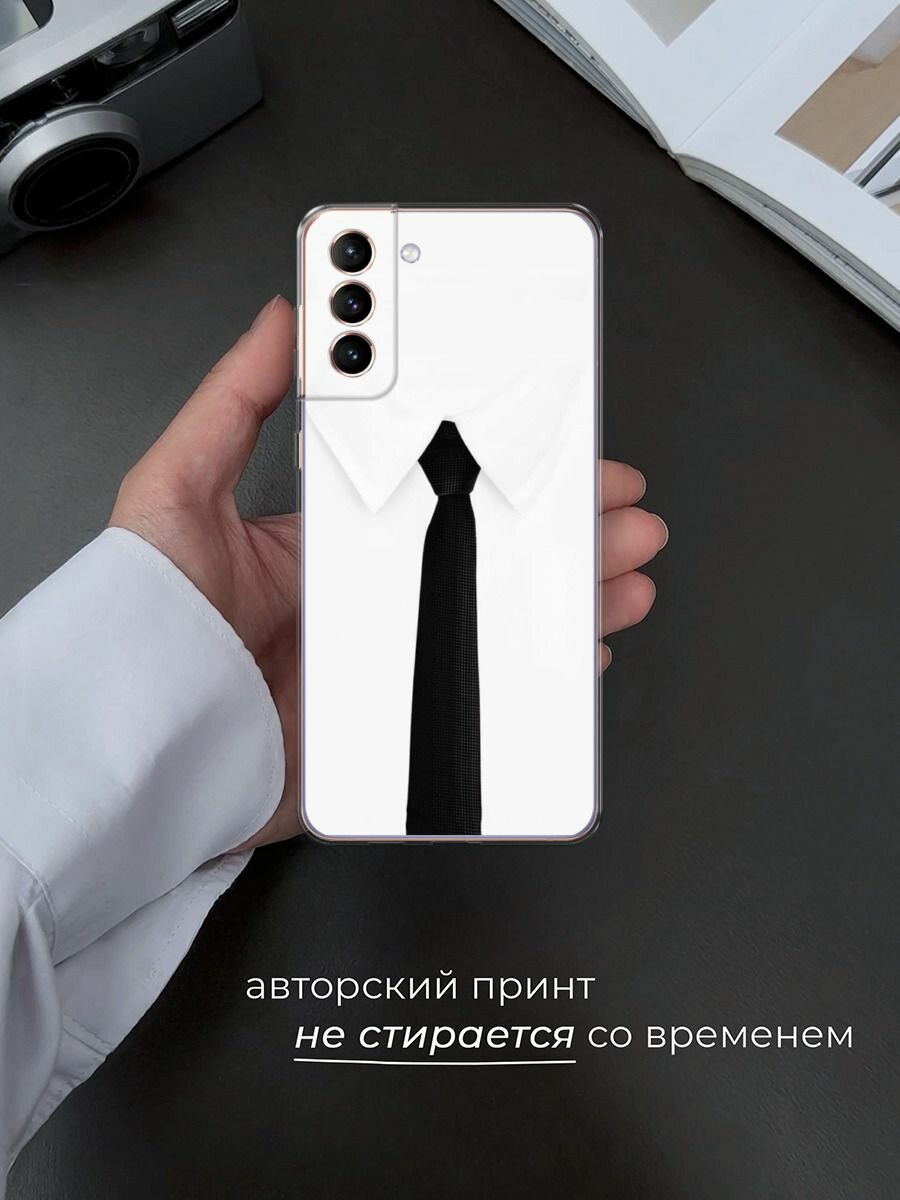 Чехол на Samsung Galaxy S21 + / Самсунг Галакси S21 Плюс с принтом "Галстук" — фото 1