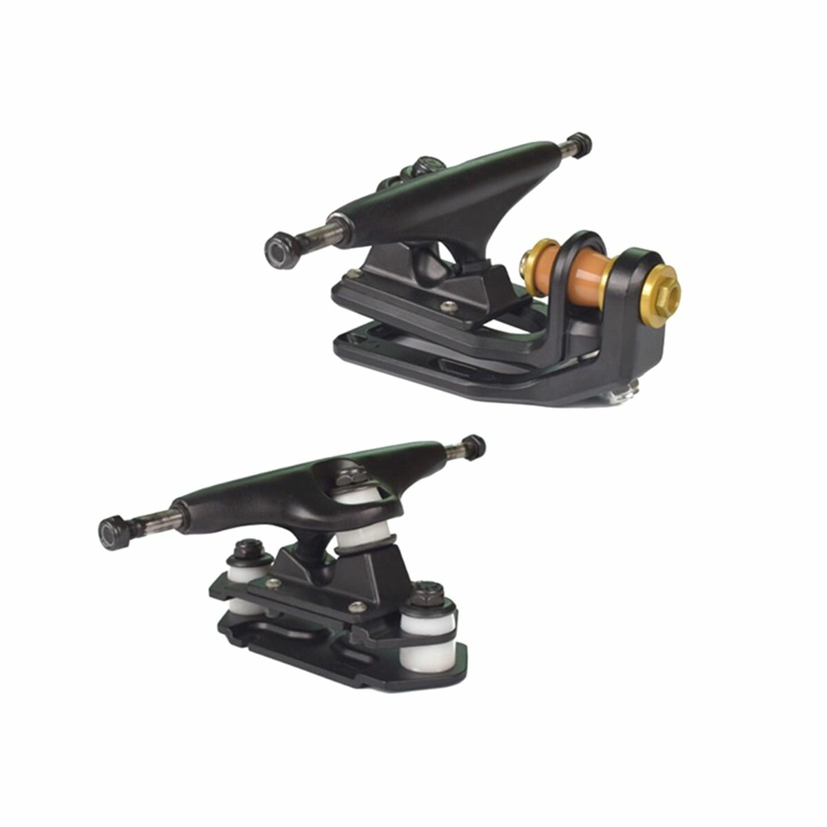 S1 Surf Skateboard Trucks Adapter Pu Bushing Surf Skate Bridges Скейтборд Гибкое рулевое управление с 6,25-дюймовым грузовиком, черный