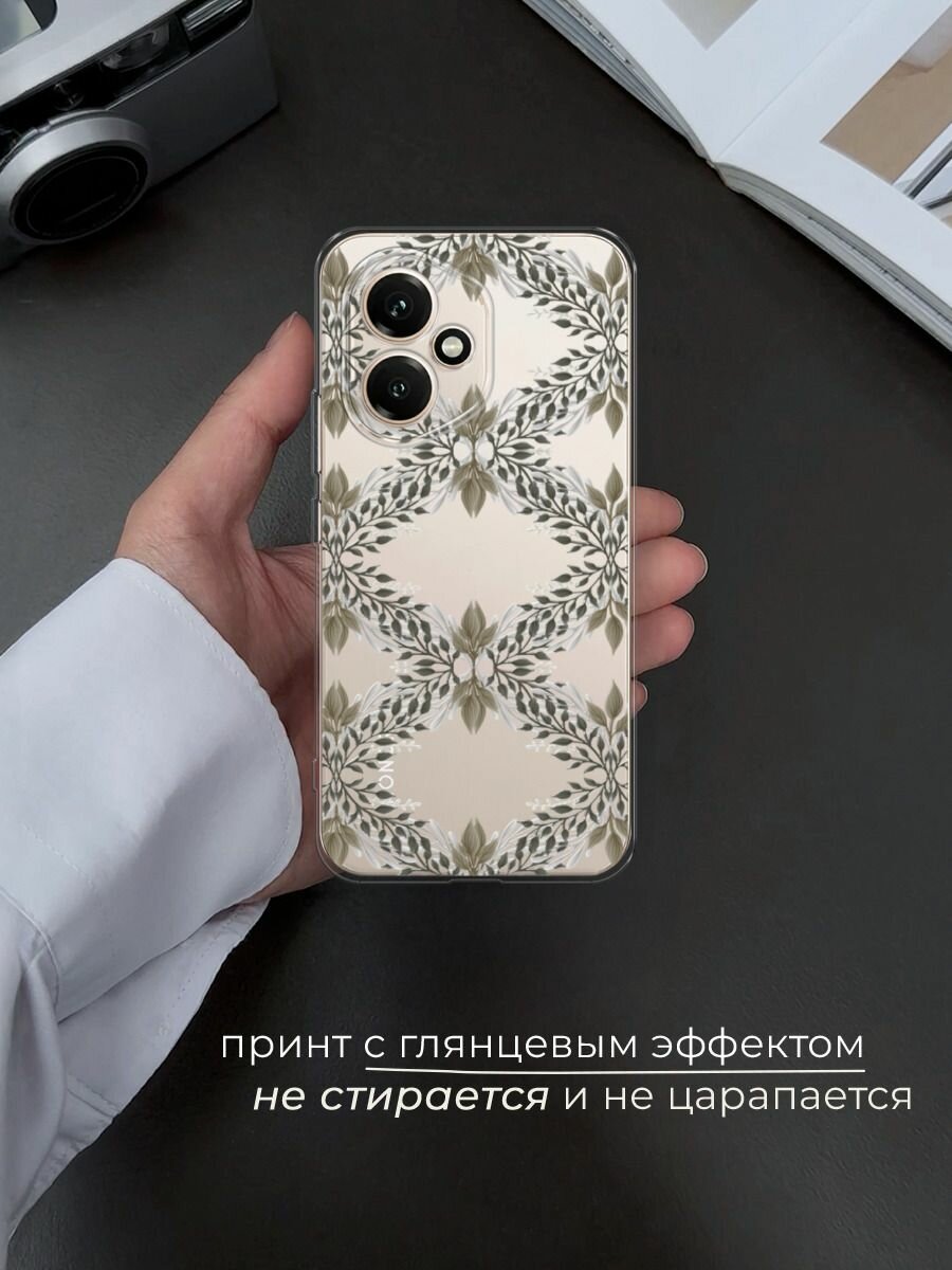 Чехол на Honor 400 / Хонор 400 с принтом "Калейдоскоп цветов" — фото 1