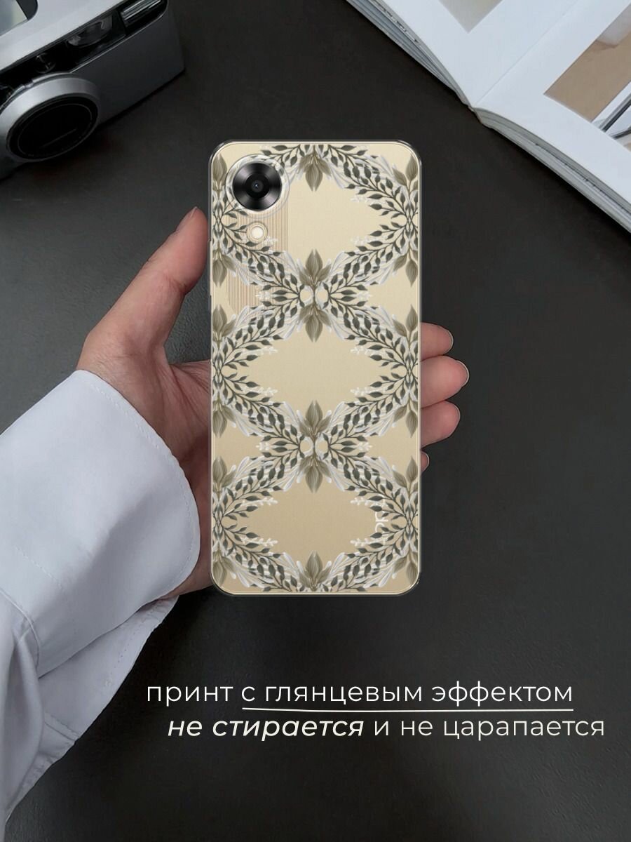 Чехол на Oppo A17K / Оппо A17K с принтом "Калейдоскоп цветов" — фото 1