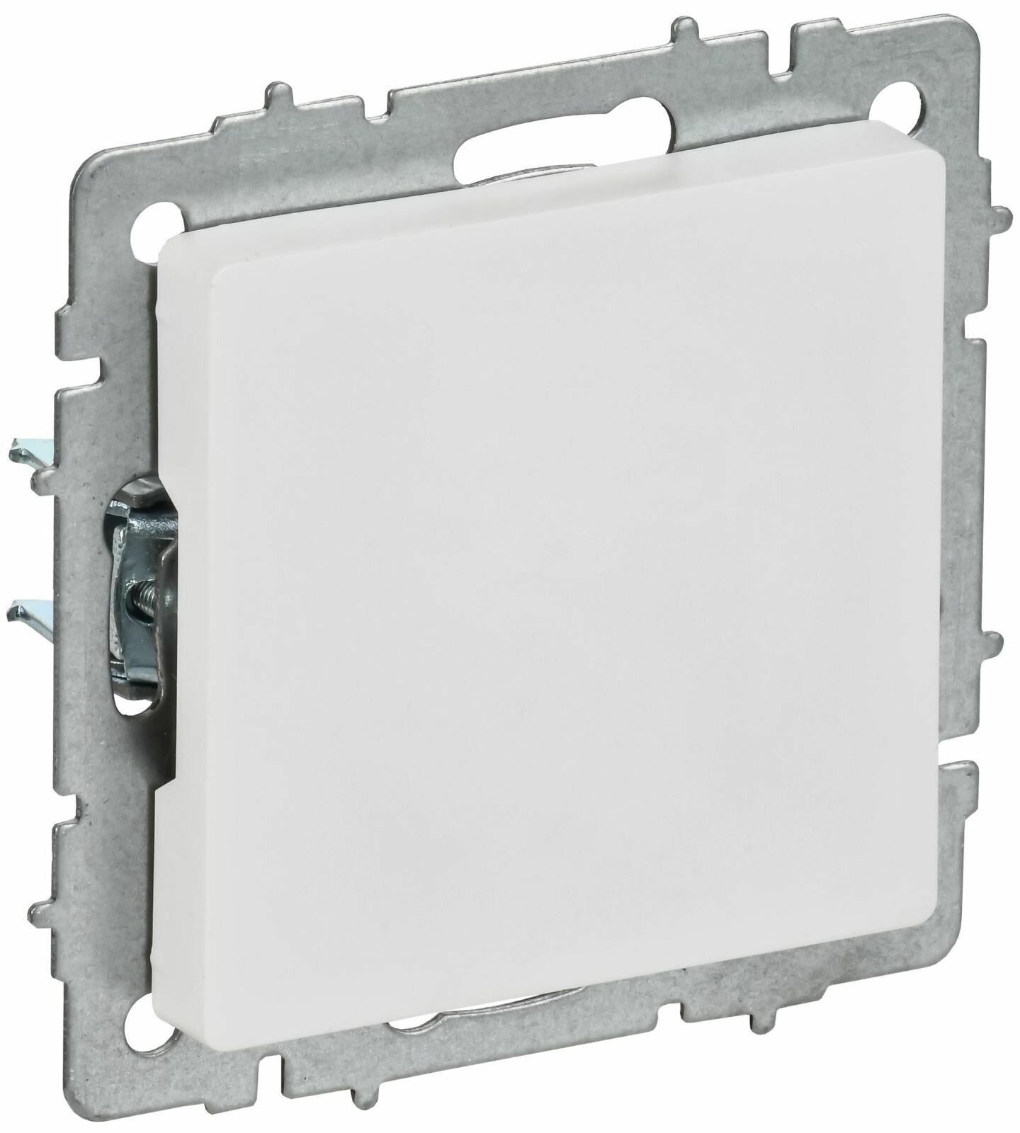 Заглушка IEK BRITE, с суппортом, арктический белый