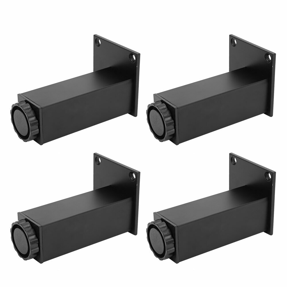 4 шт, регулируемые ножки из алюминиевого сплава, ножки для дивана-кровати, опора для шкафа, мебельные аксессуары, 120 мм