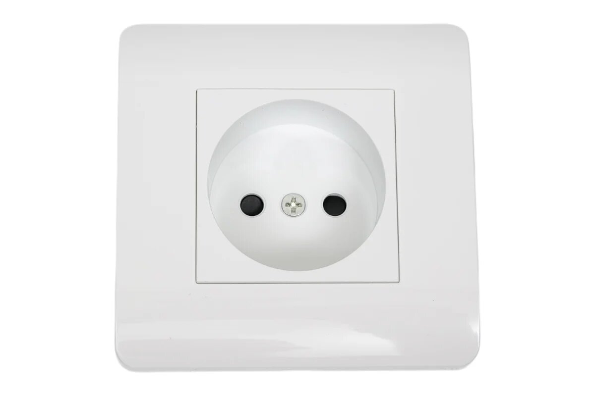 CHINT NEW3-E розетка 16 А без заземления с защитными шторками белая 431536 для дома