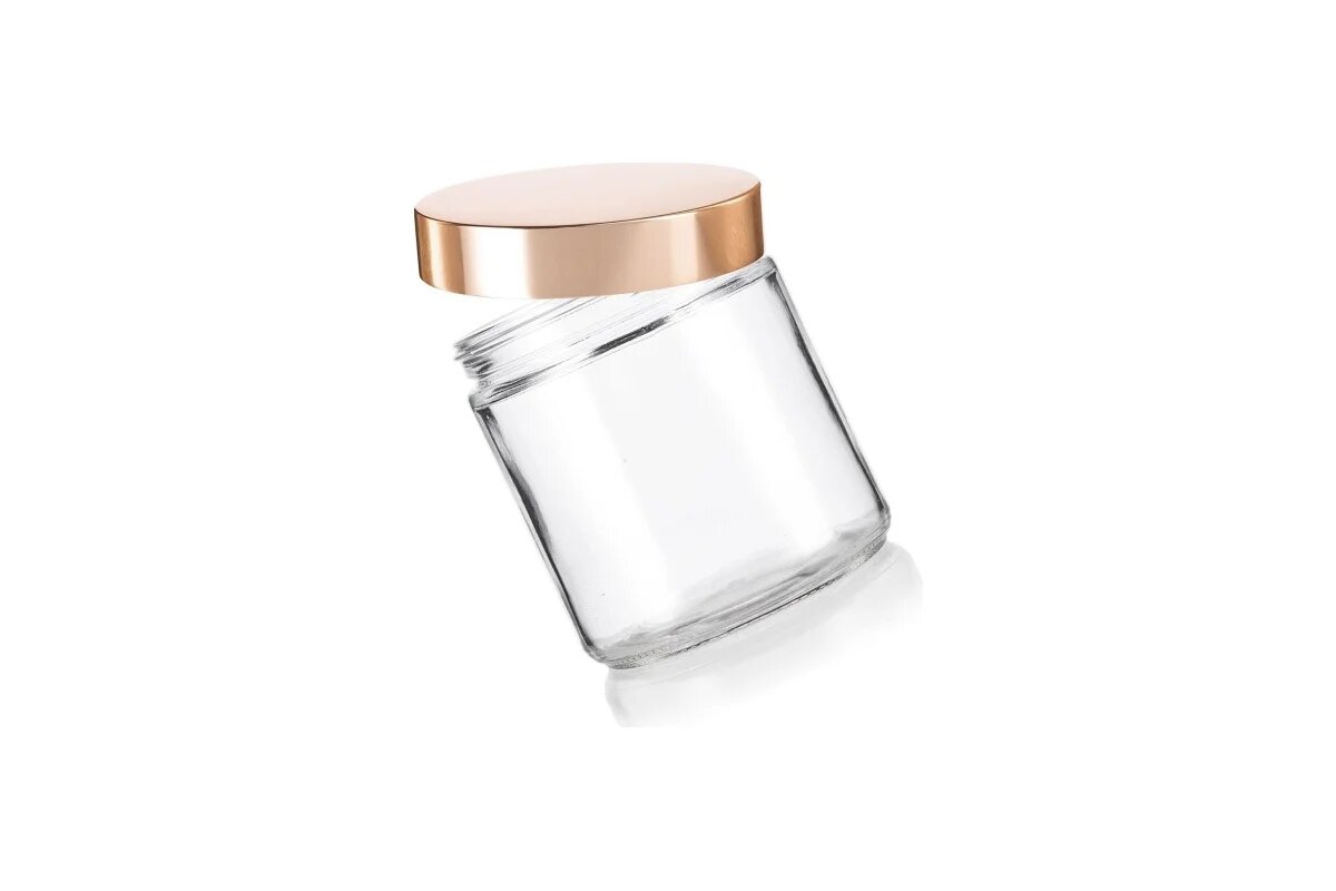 EUROHOUSE Банка для сыпучих продуктов 6.4x6.3 см, объем 100 мл, прозрачная для кухни