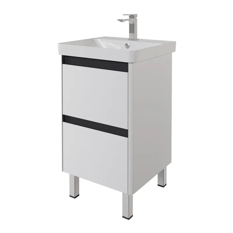 Тумба с раковиной Dreja Luxury Plus 60 матовая белая